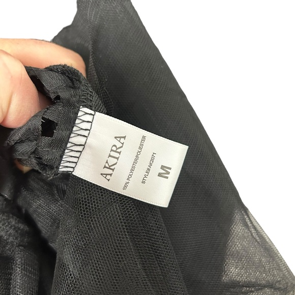 AKIRA | Tops | Akira Avant Garde Black Tulle Lace Zip Overlay Duster ...